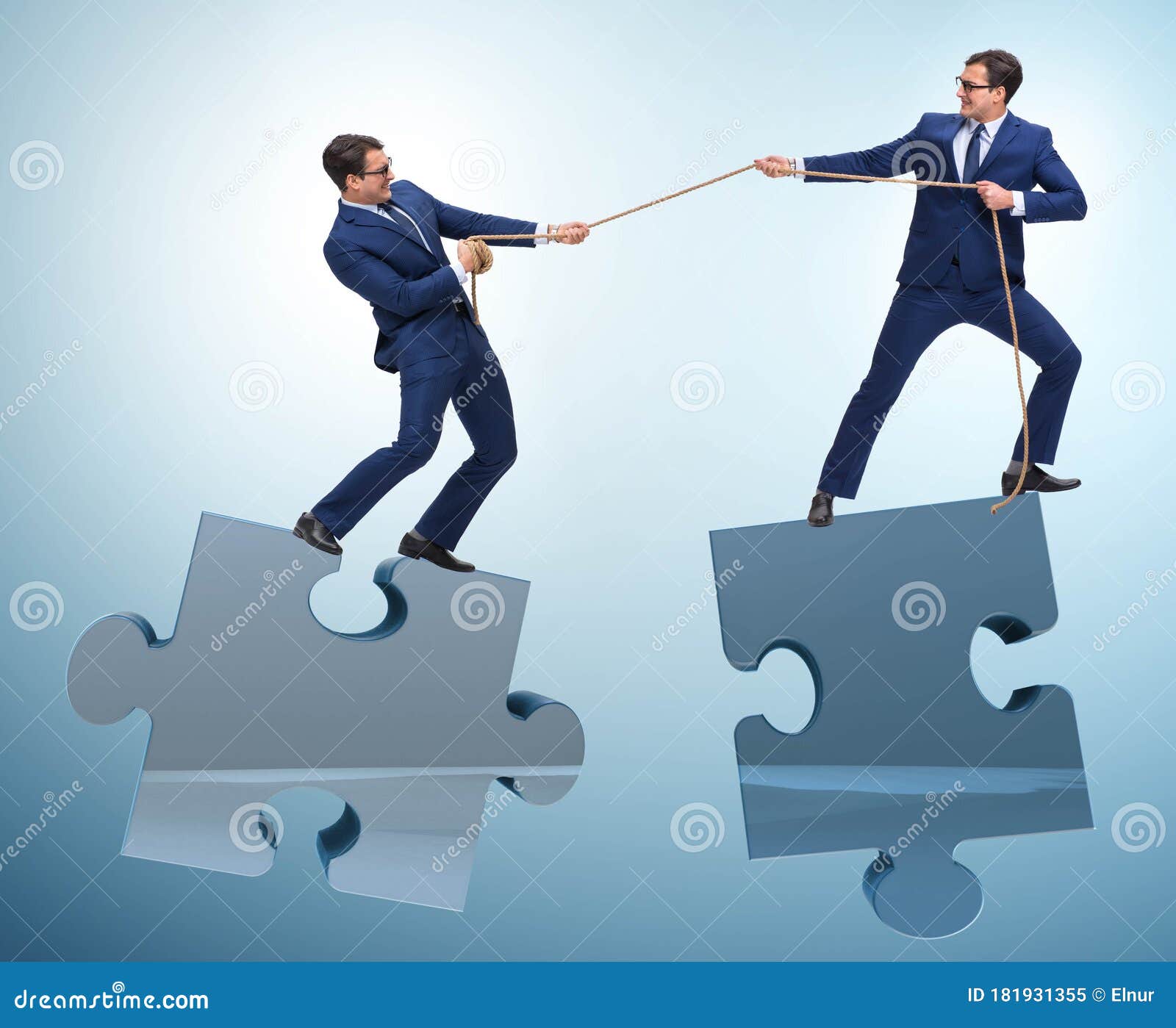 Business Concept of Teamwork and Competition Stock Image - Image of ...
