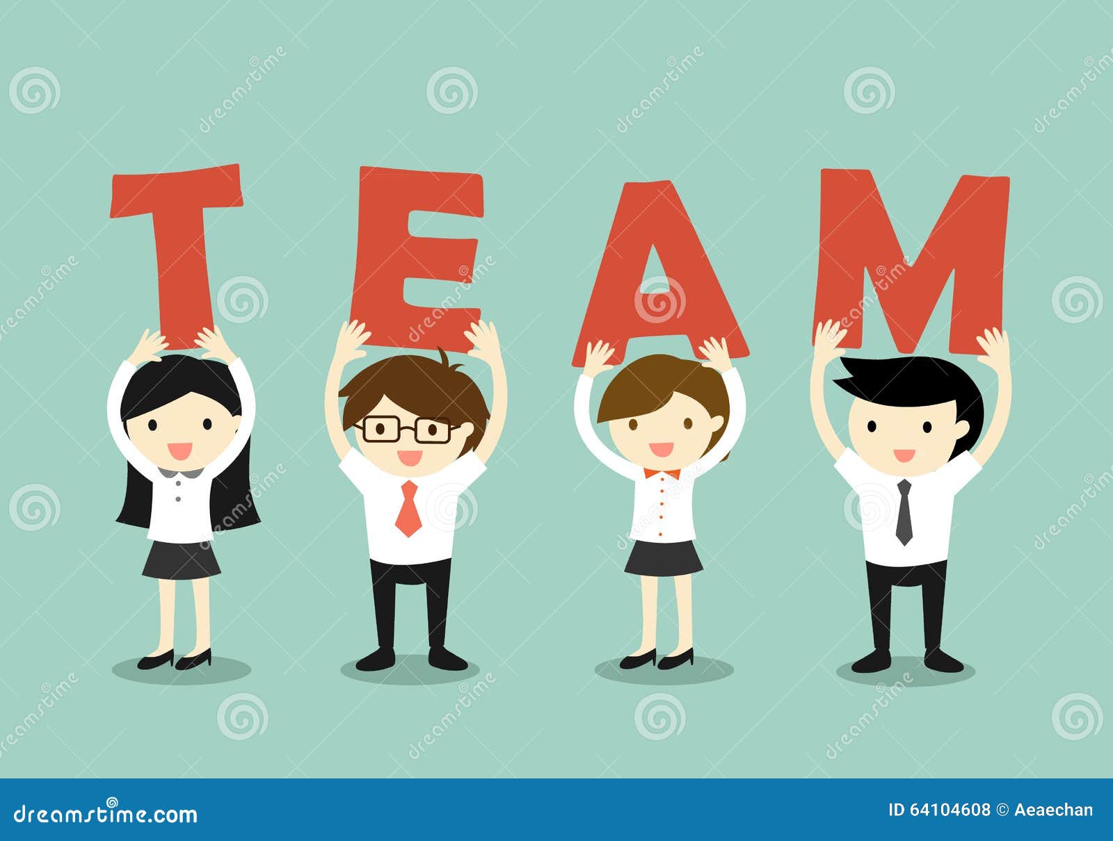 Business Concept, Teamwork Concept. Vector Illustration Stock Vector ... Business Concept, Teamwork Concept. Vector Illustration Stock Vector ...