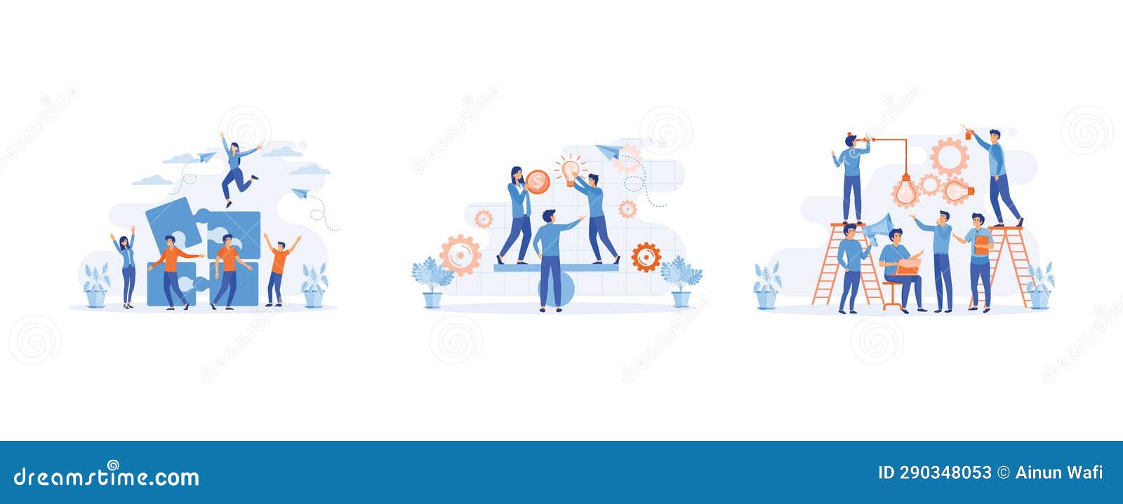 Business Concept, Teamwork, Cooperation, Partnership. Good Balance ...