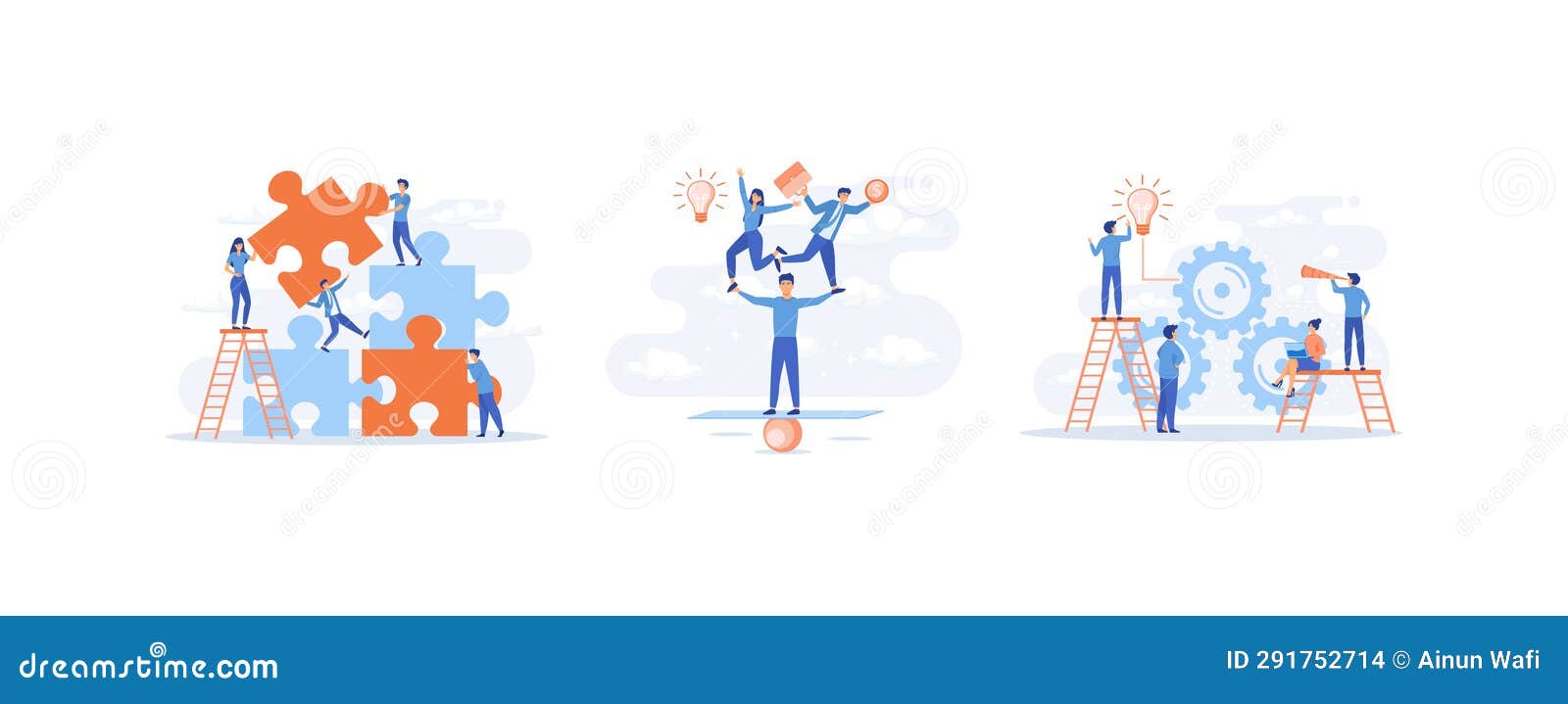 Business Concept, Teamwork, Cooperation, Partnership. Good Balance ...