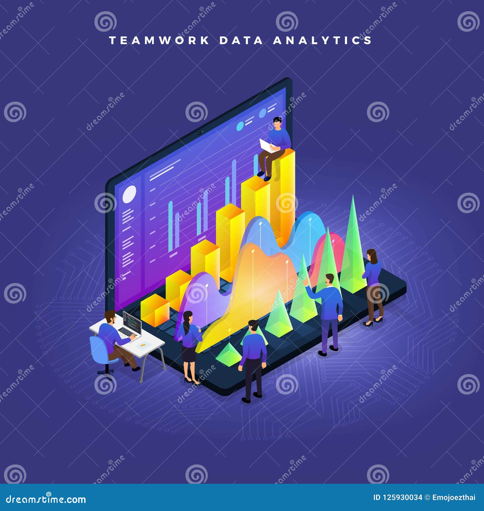 Data Analytics Line Icons Collection Insights Data Analytics