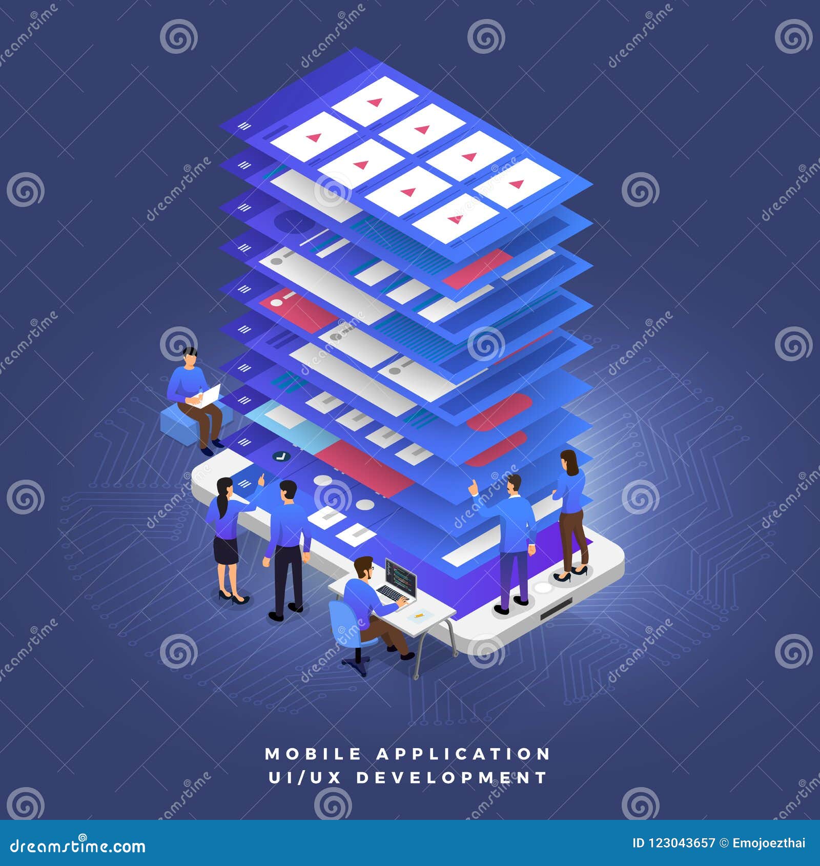 Teamwork UI / UX Developer Cartoon Vector | CartoonDealer.com #123043657 Teamwork UI / UX Developer Cartoon Vector | CartoonDealer.com #123043657