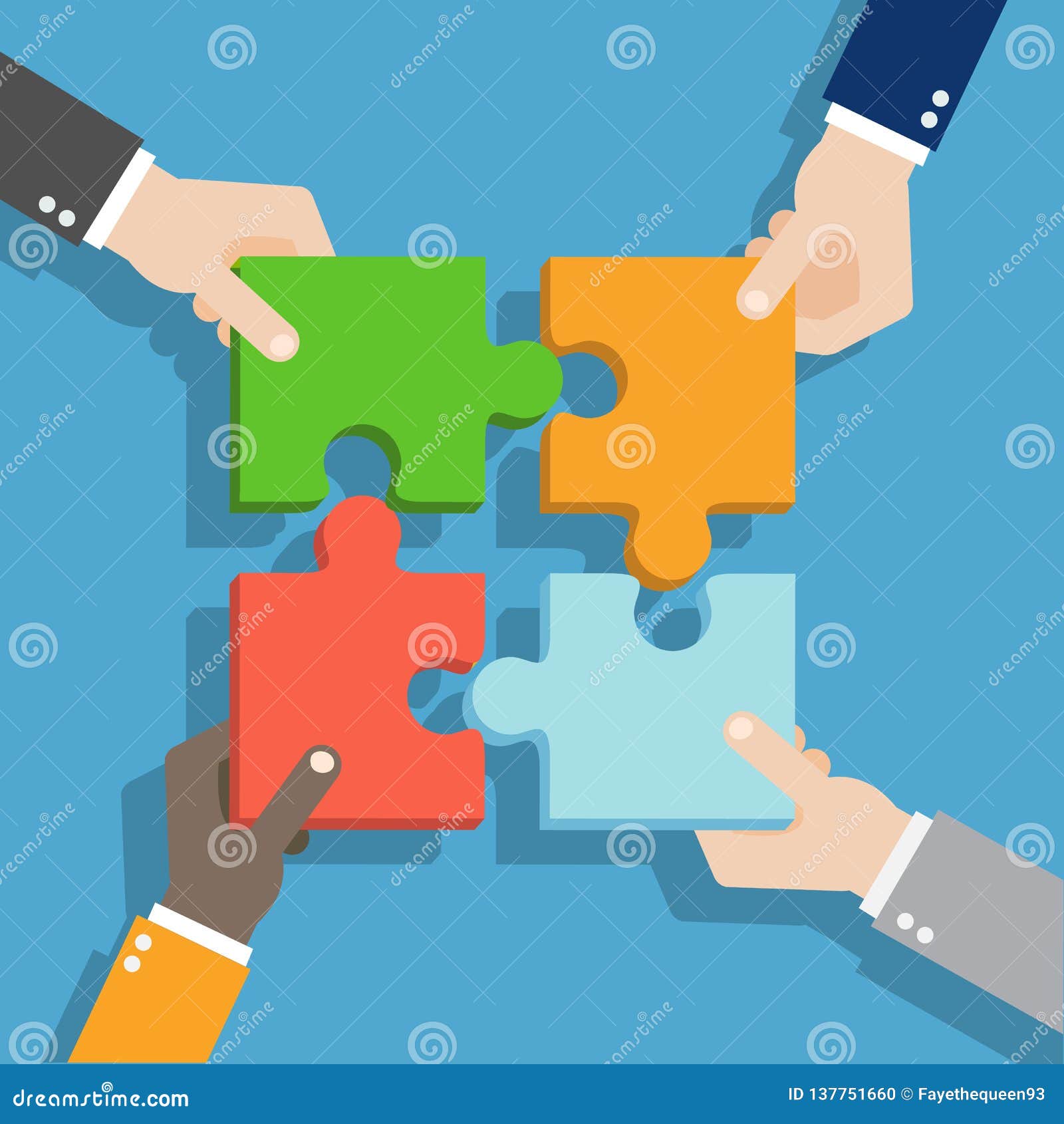 Business Concept Teamwork. Solution,success, Strategy and Puzzle ... Business Concept Teamwork. Solution,success, Strategy and Puzzle ...