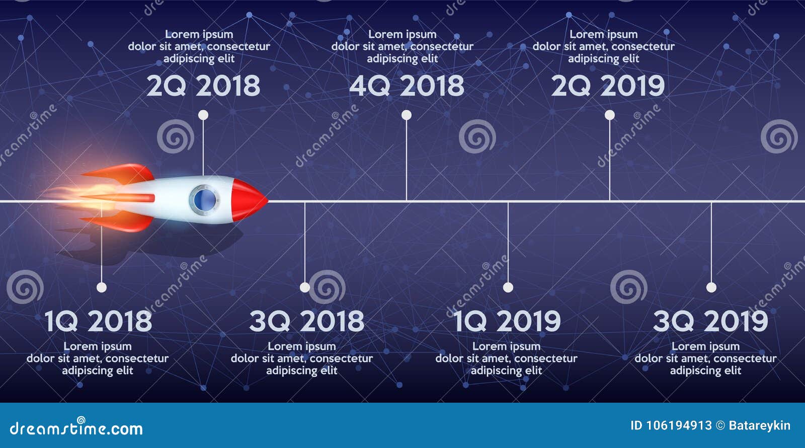 Business Concept of Timeline Roadmap. Stock Vector - Illustration of ...