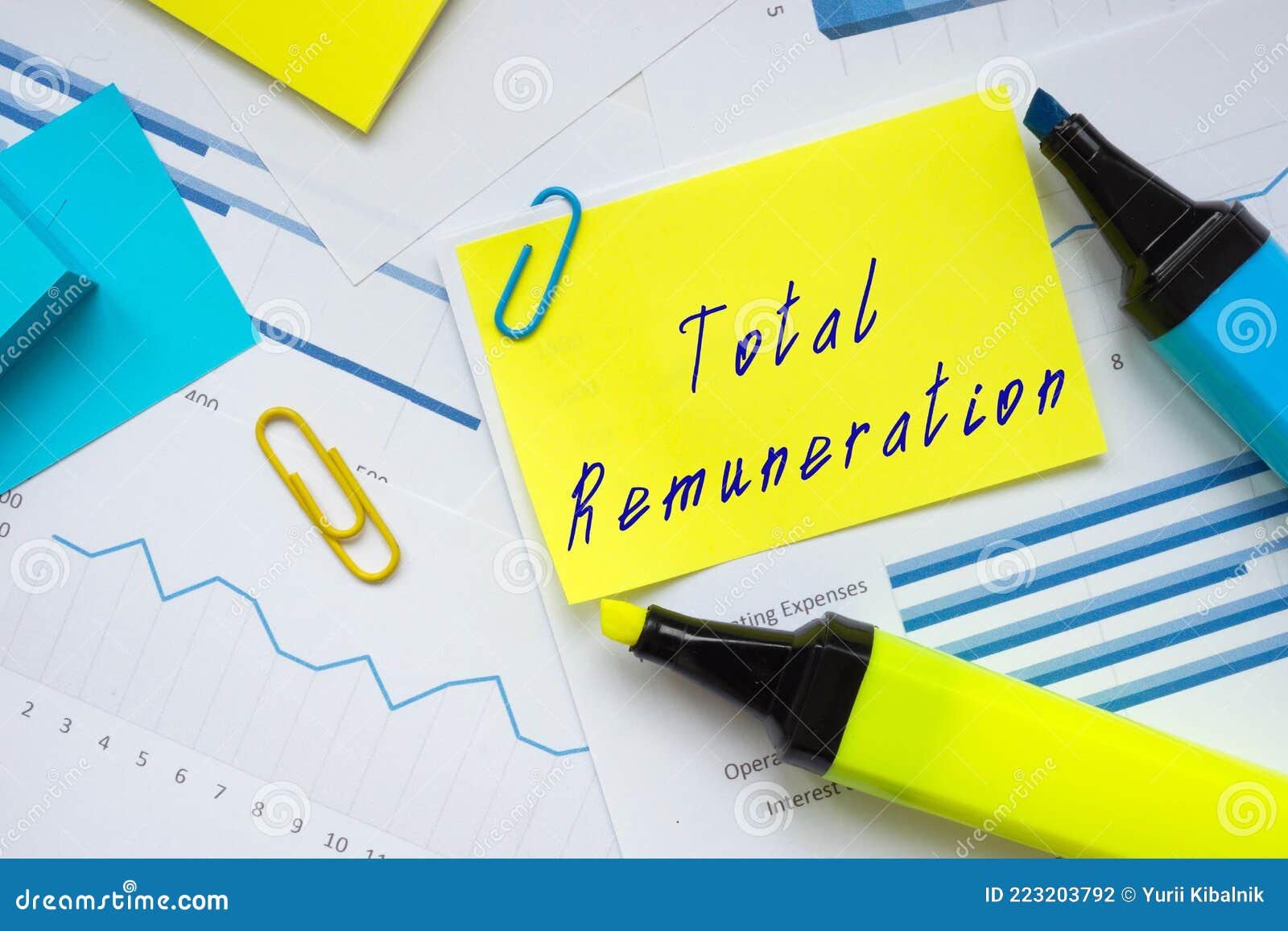 Business Concept about Total Remuneration with Phrase on the Sheet ...