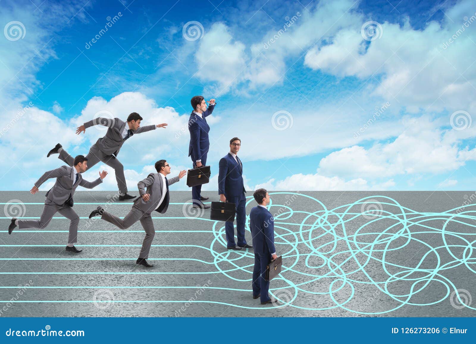 The Business Concept of Uncertainty and Confusion Stock Photo - Image ...