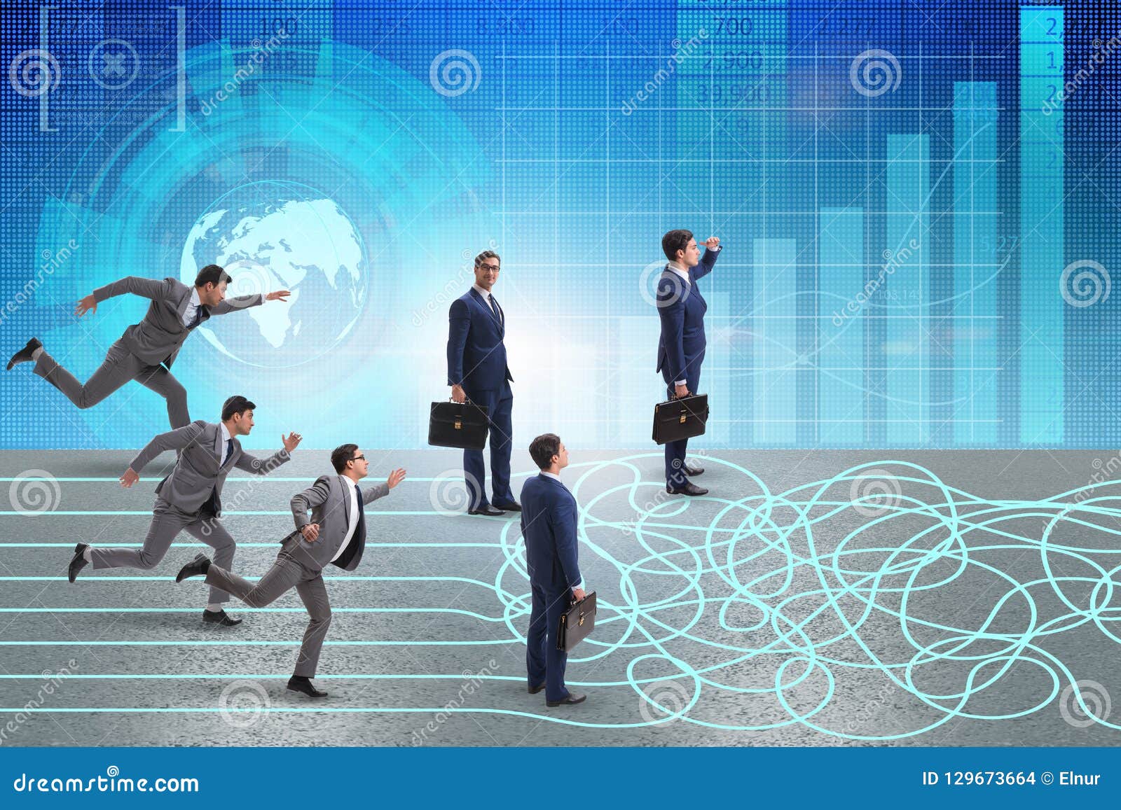 The Business Concept of Uncertainty and Confusion Stock Photo - Image ...