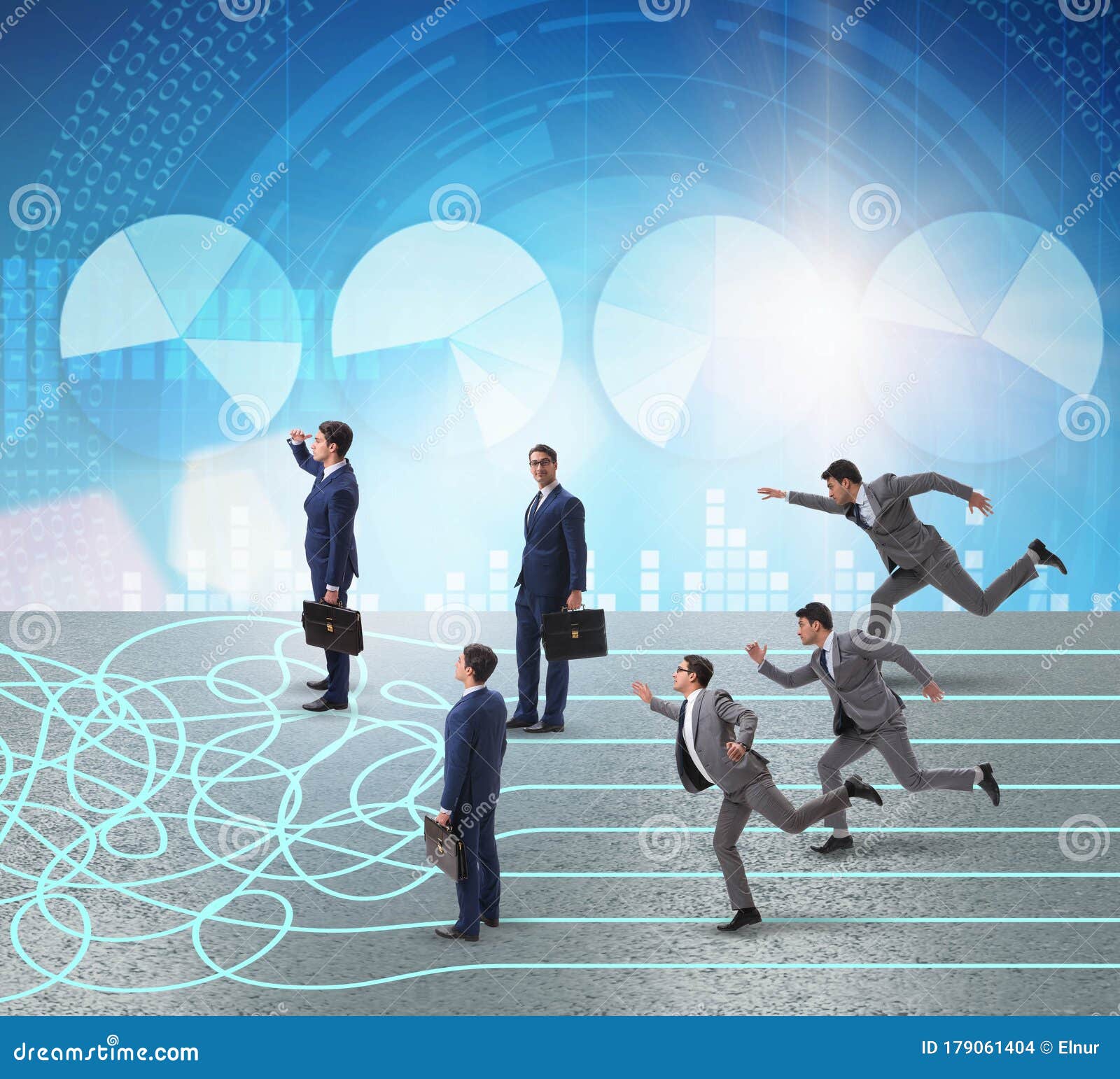 Business Concept of Uncertainty and Confusion Stock Photo - Image of ...