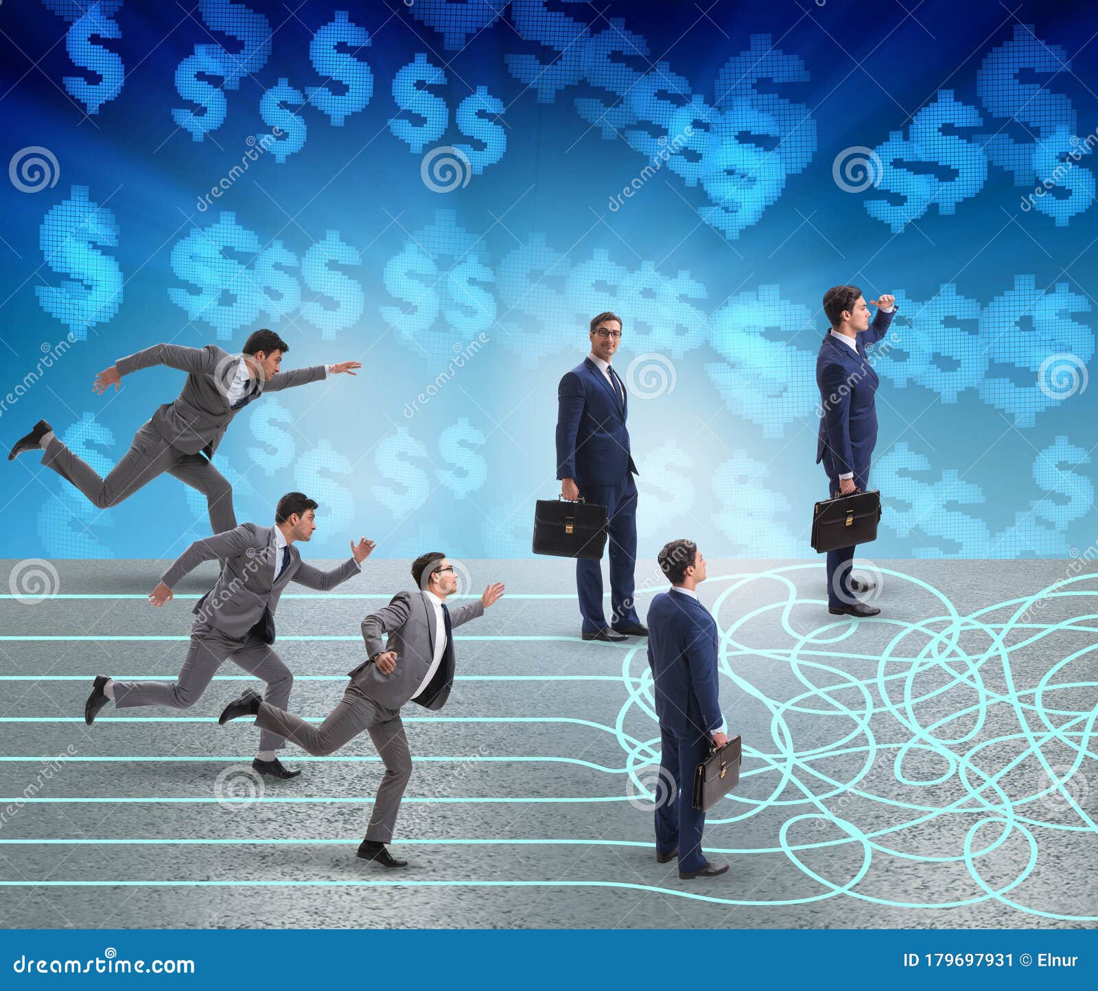 Business Concept of Uncertainty and Confusion Stock Image - Image of ...