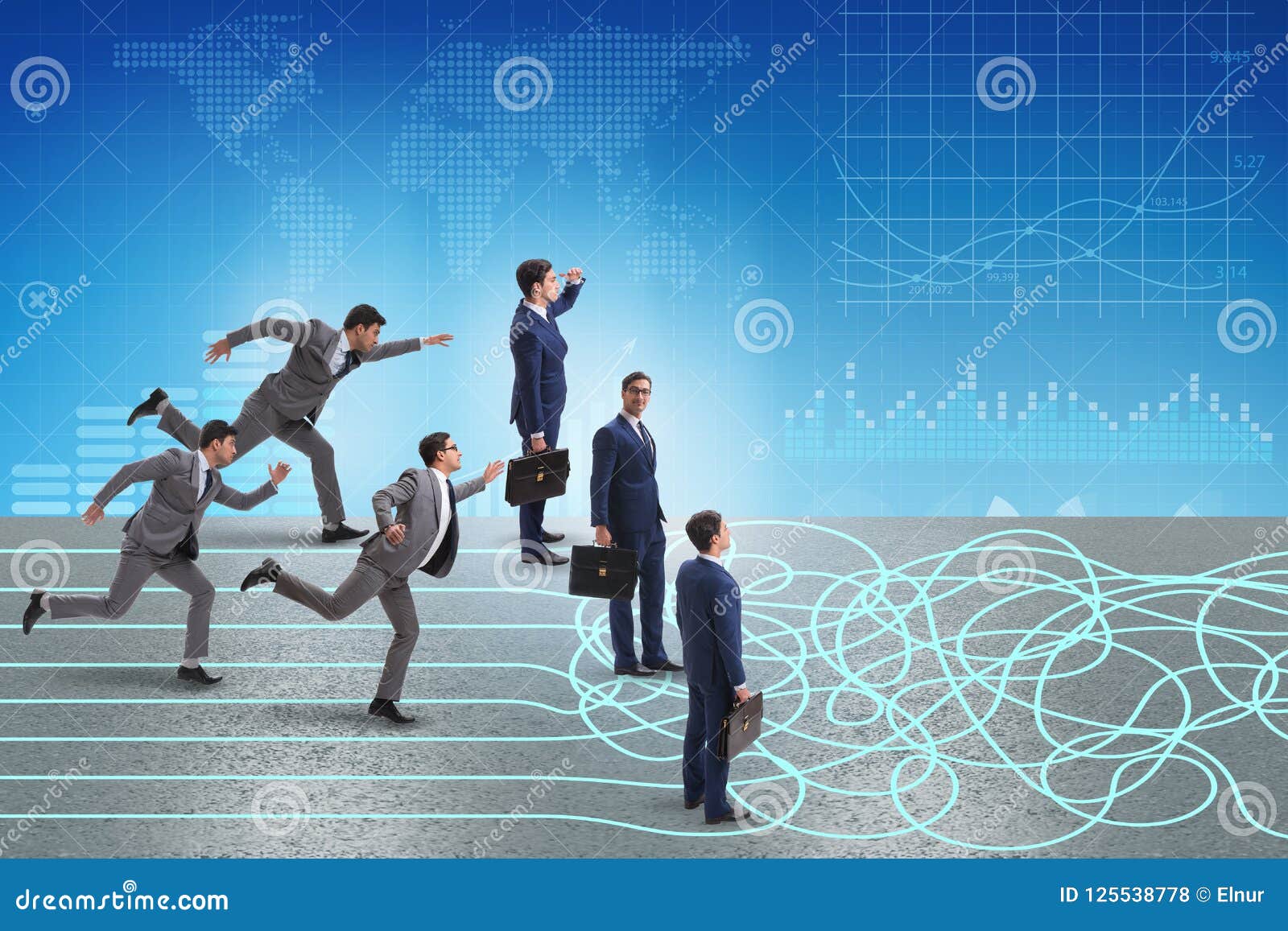 The Business Concept of Uncertainty and Confusion Stock Photo - Image ... The Business Concept of Uncertainty and Confusion Stock Photo - Image ...