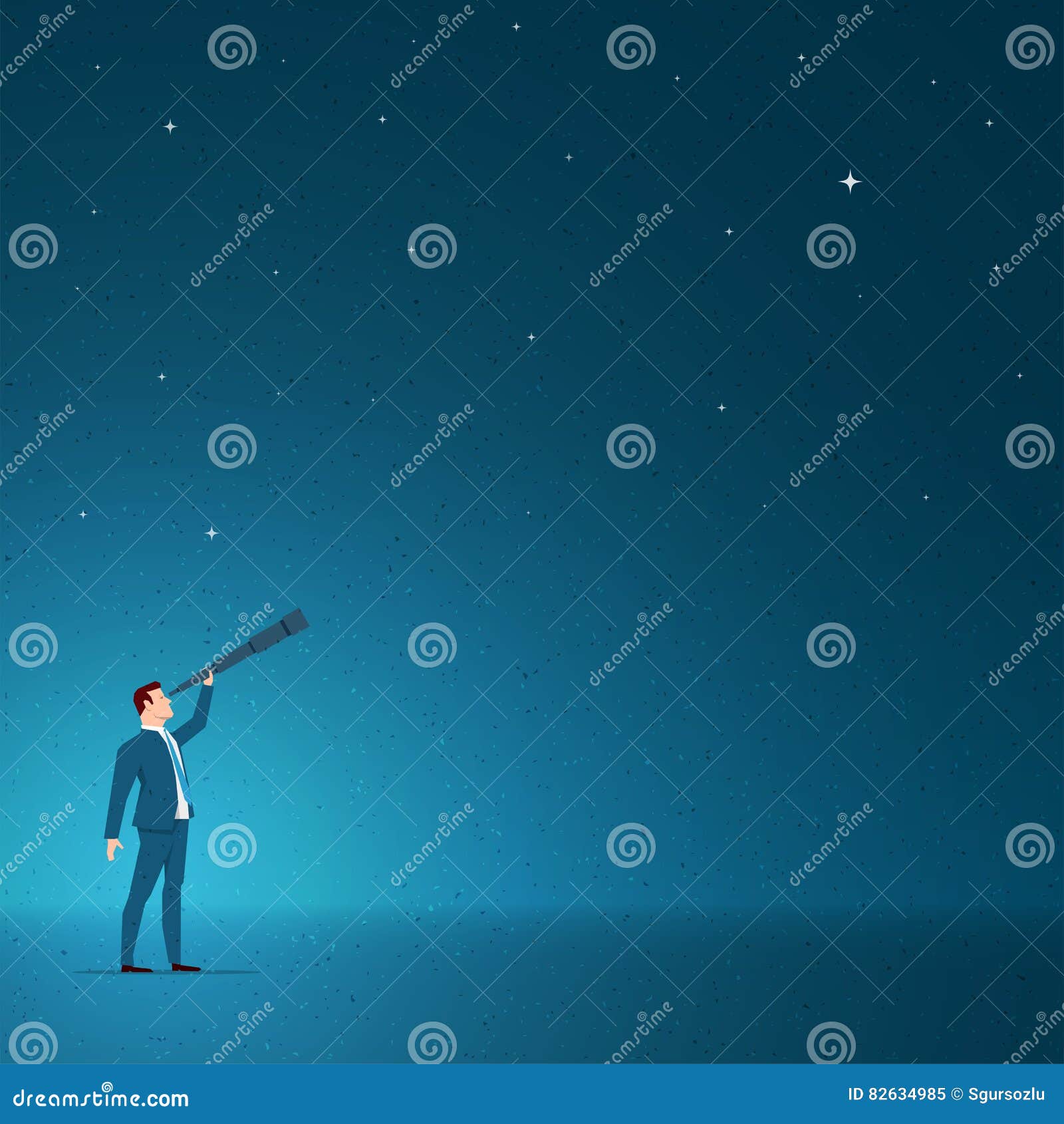 Man Seeing Star Binoculars Stock Illustrations – 2 Man Seeing Star ...