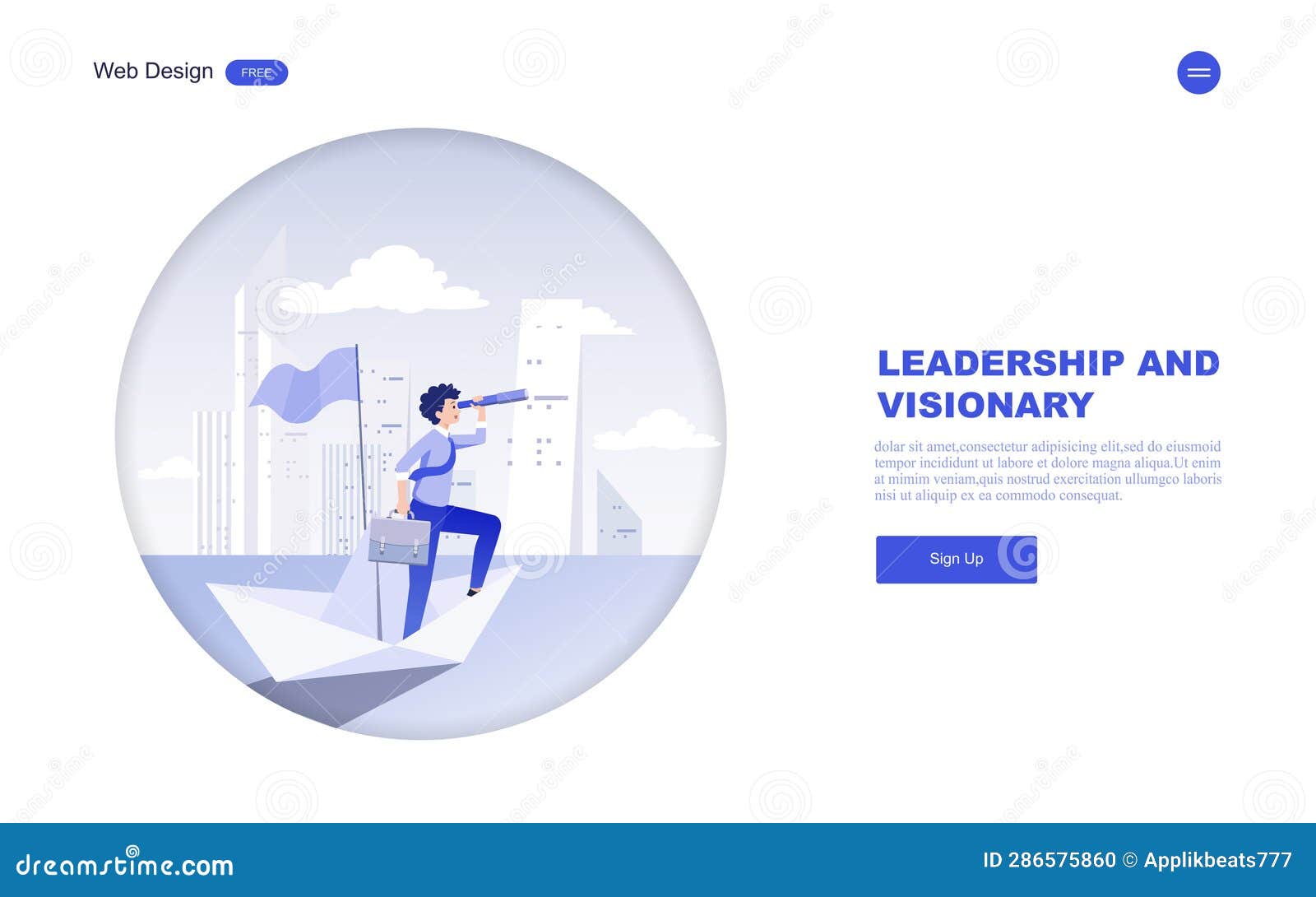 Business Concept of Vision,leadership .Vector Stock Vector ...