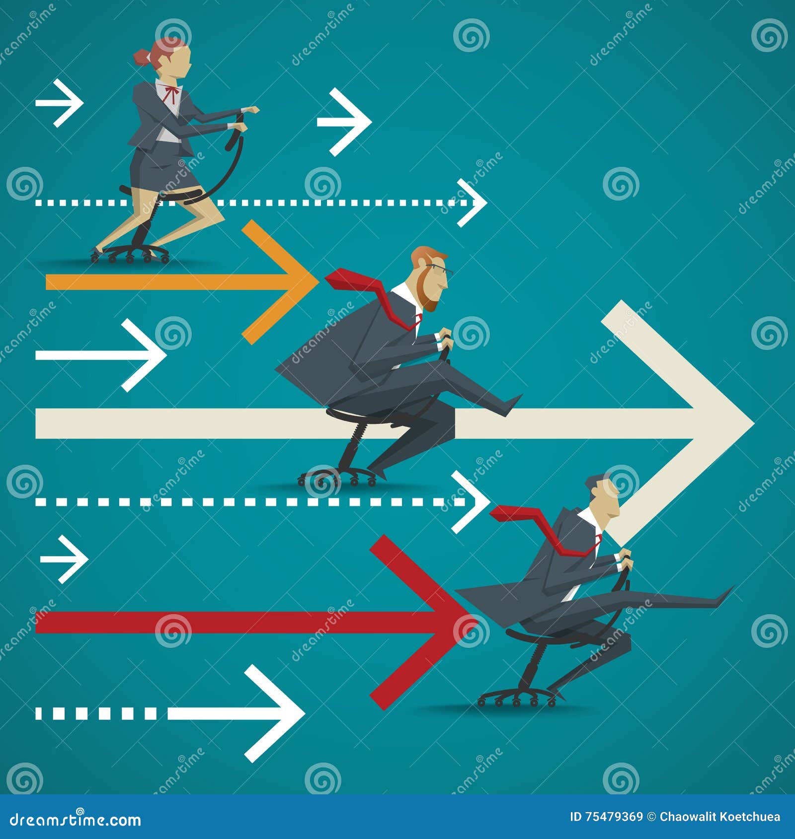 Business Concept, Visual Comparison of the Competitiveness of Bu Stock ...