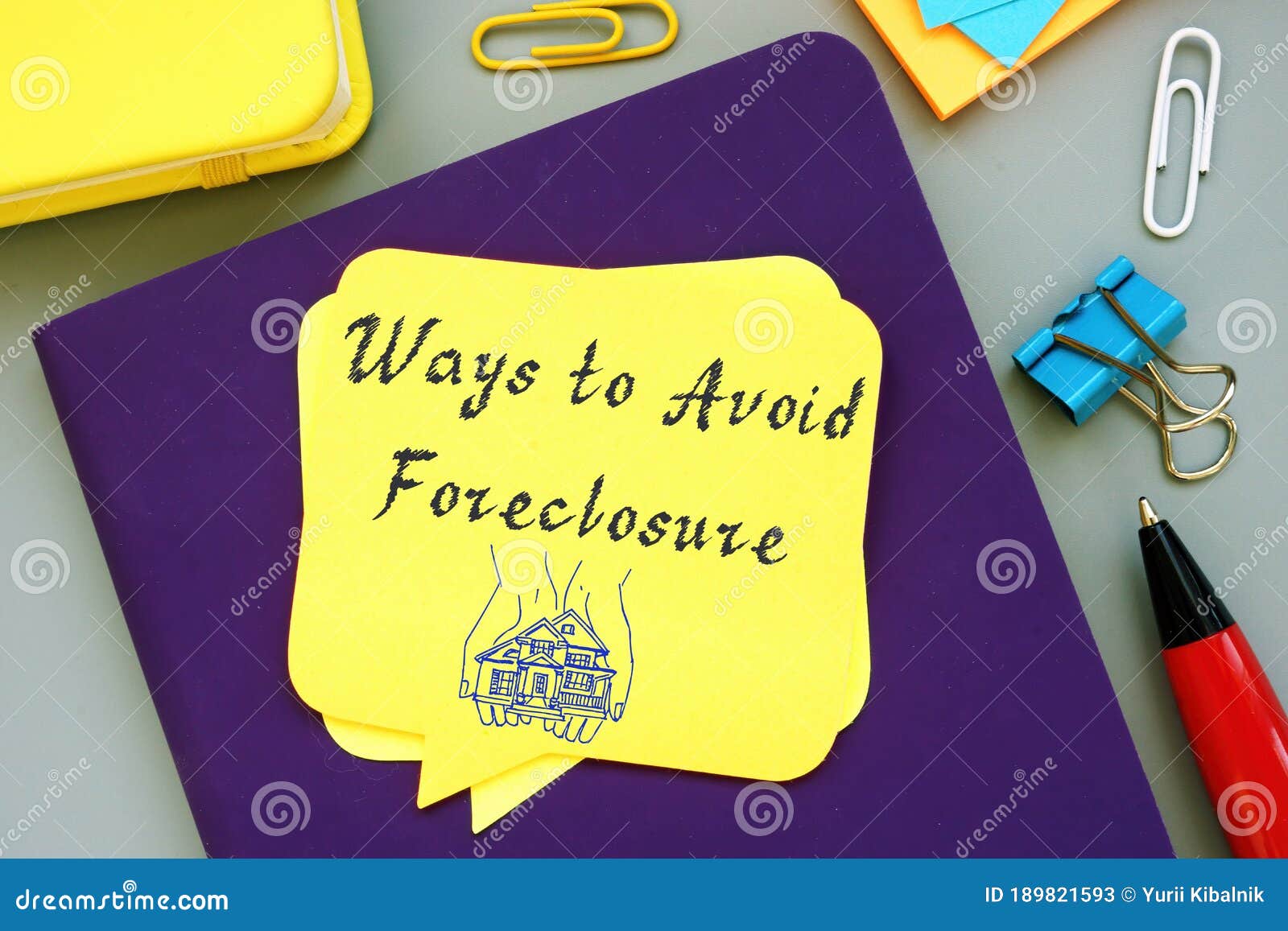Business Concept about Ways To Avoid Foreclosure with Sign on the Sheet ...