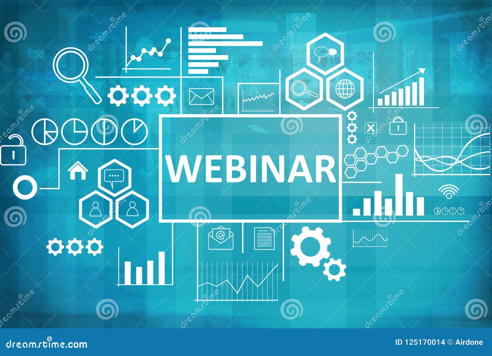 Webinar in Business Concept Stock Illustration - Illustration of ...