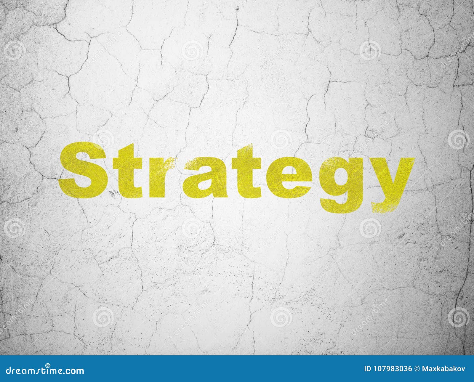 Business Concept: Strategy on Wall Background Stock Illustration ...