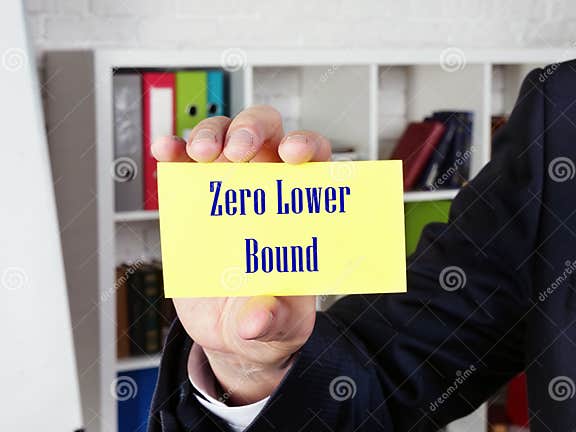 Business Concept about Zero Lower Bound with Phrase on the Page Stock ...