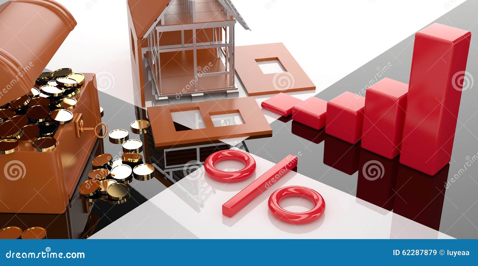 Business Conception 3d Stock Illustration Illustration Of Buildings