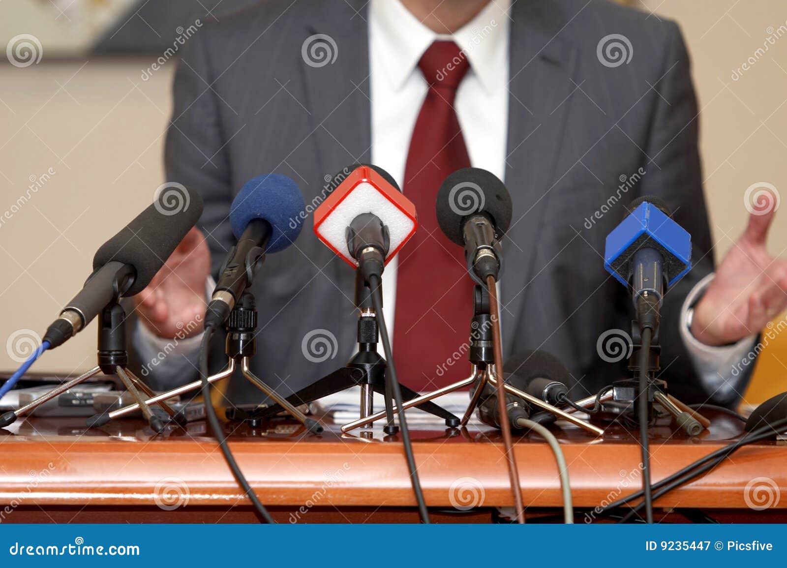 Business Conference Microphones Stock Image - Image of conference ...