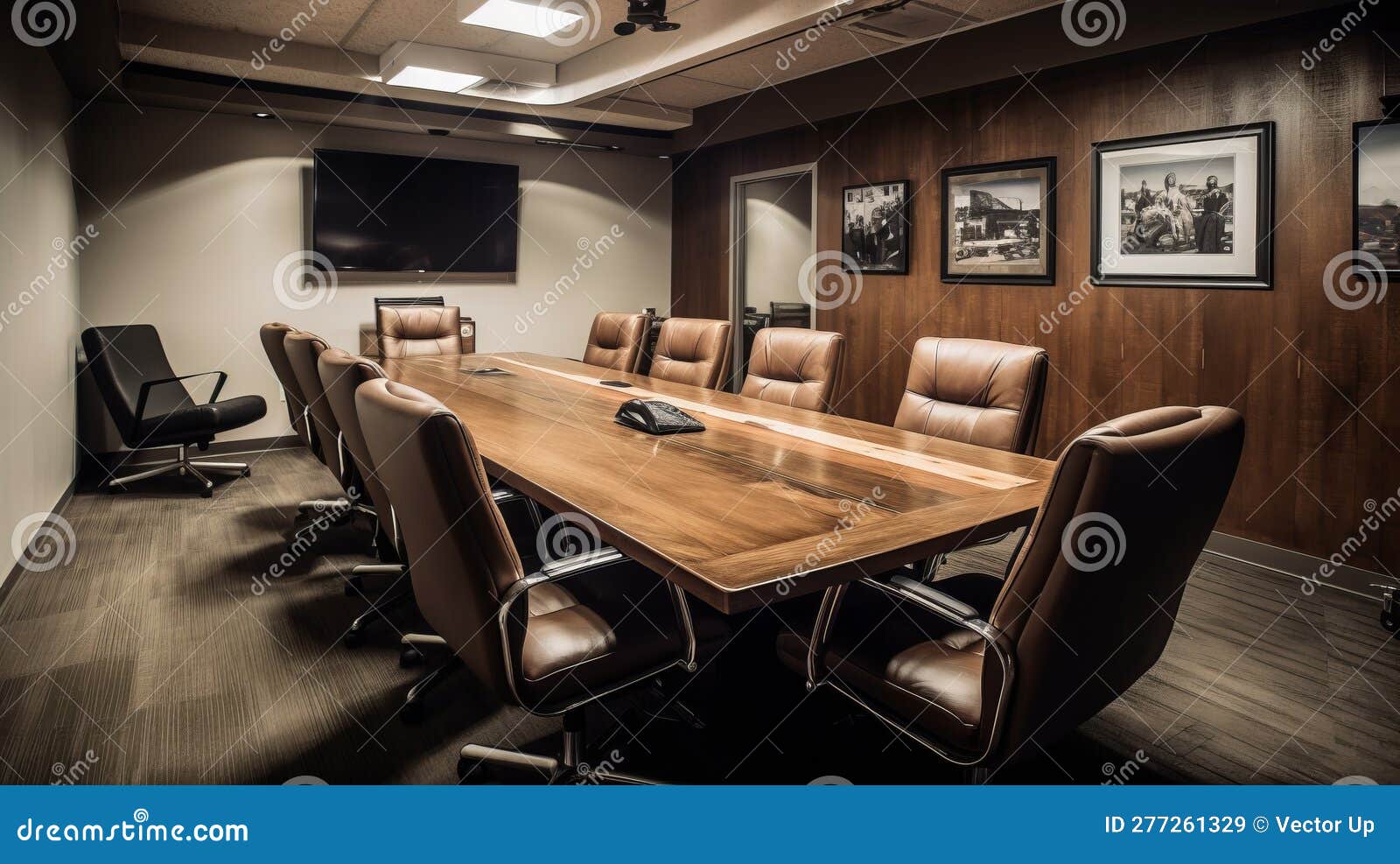 Business Conference Room. Generative AI Stock Illustration ...