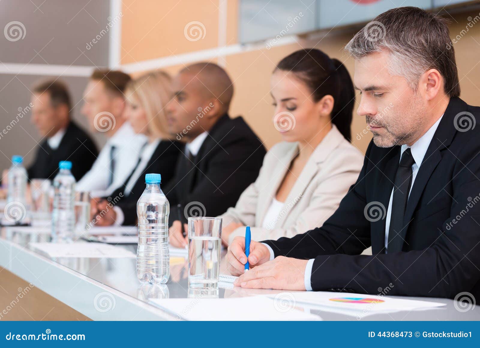 Business conference. stock image. Image of indoors, group - 44368473