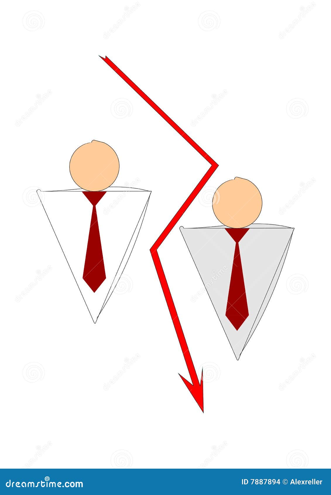Business conflict stock illustration. Illustration of symbol - 7887894