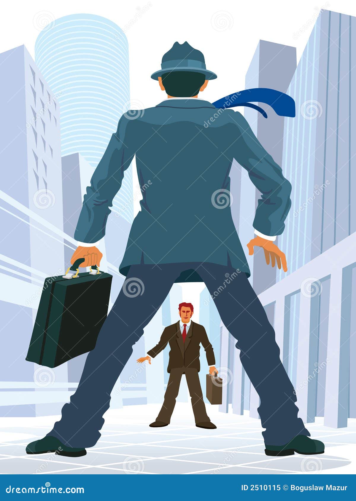 Business confrontation stock vector. Illustration of businessman - 2510115