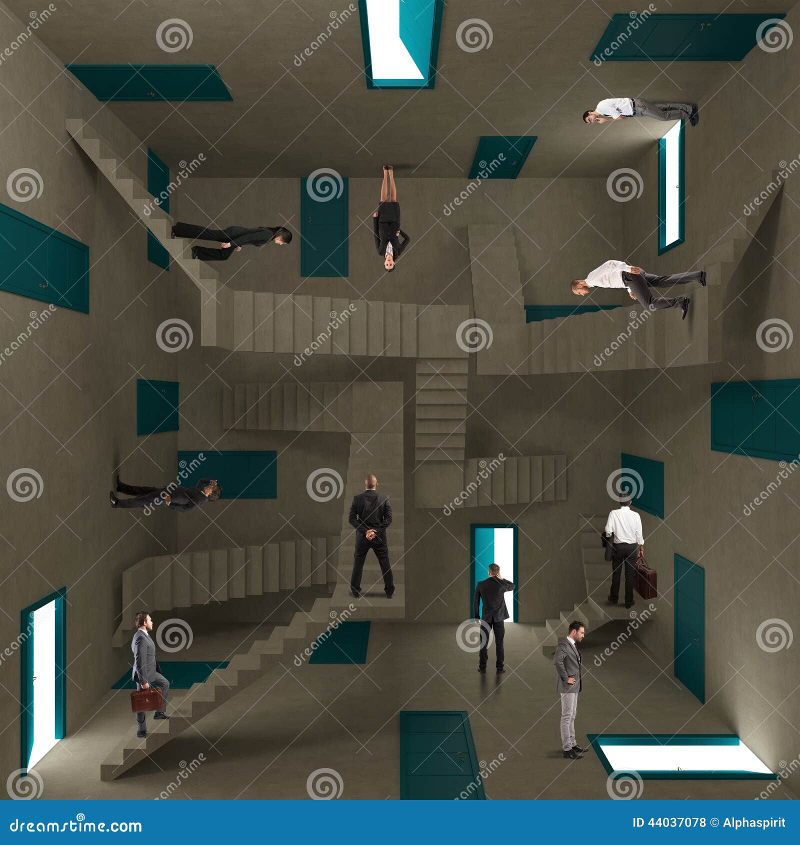 Business Confusion and Right Strategy Stock Photo - Image of complex ...