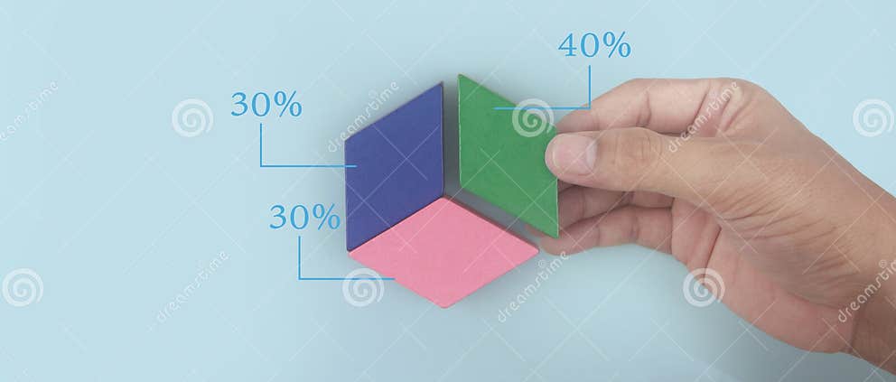 Business Connecting Cubes Chart in Hand Stock Photo - Image of career ...