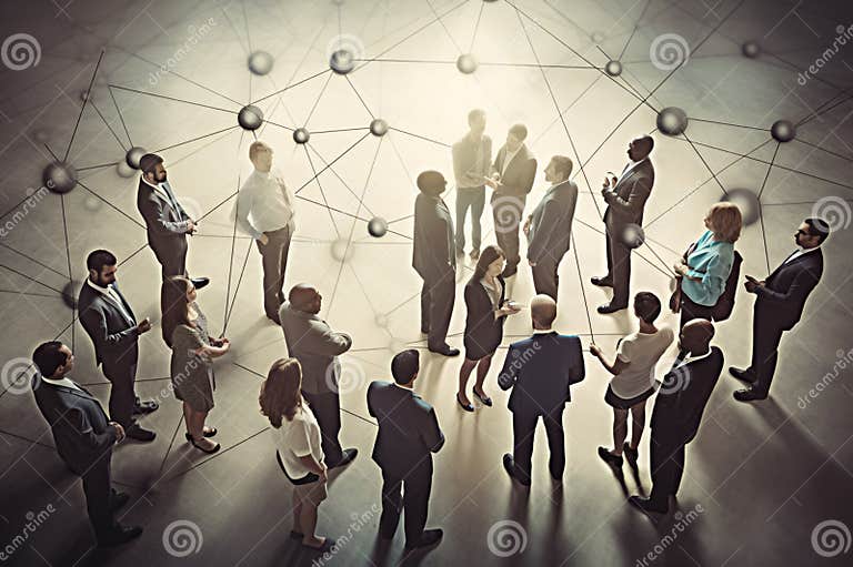 Business Connection Concept. Technology Concept. Generative AI Stock ...