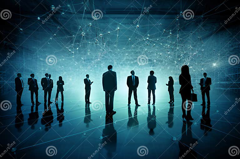 Business Connection Concept. Technology Concept. Generative AI Stock ...