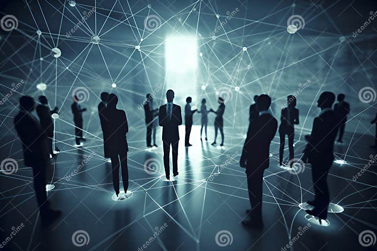 Business Connection Concept. Technology Concept. Generative AI Stock ...