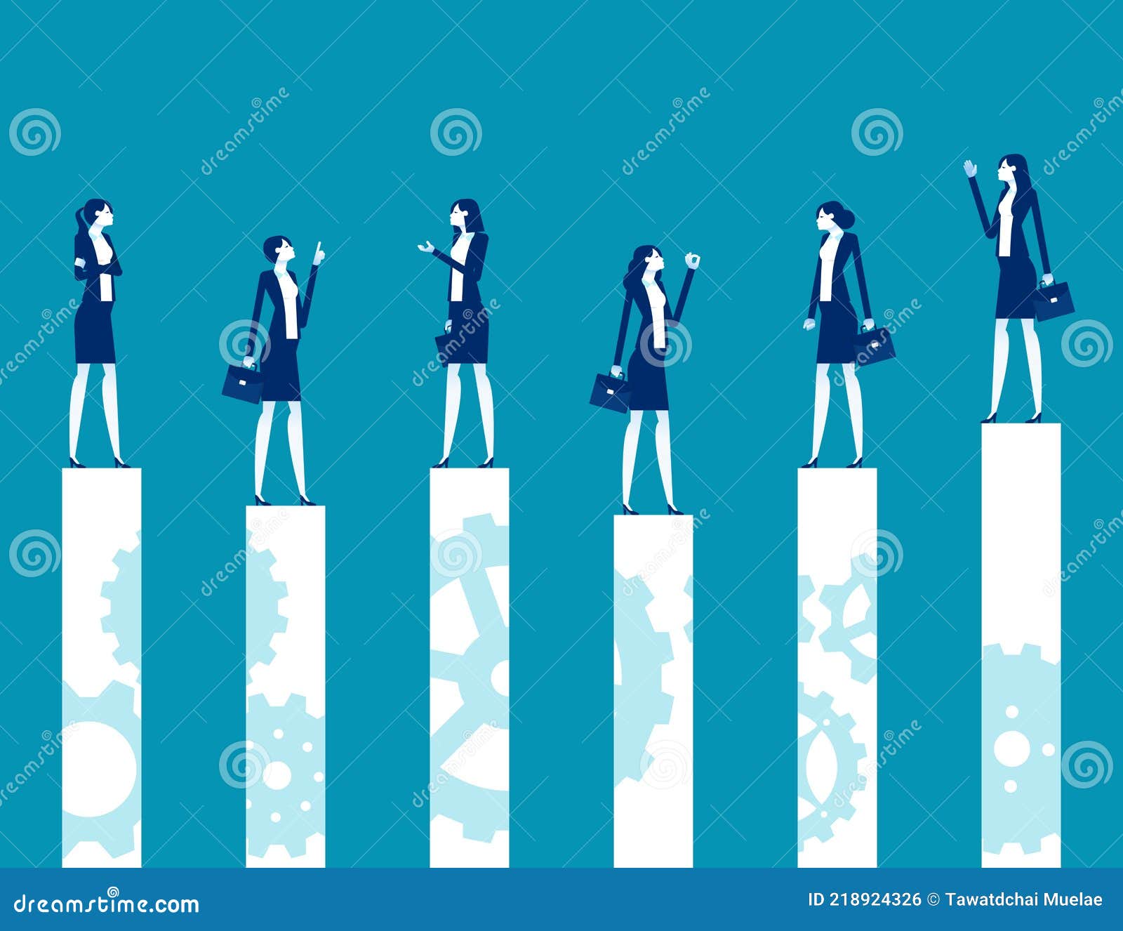 The Business Connection and Solution for Everyone Stock Vector ...
