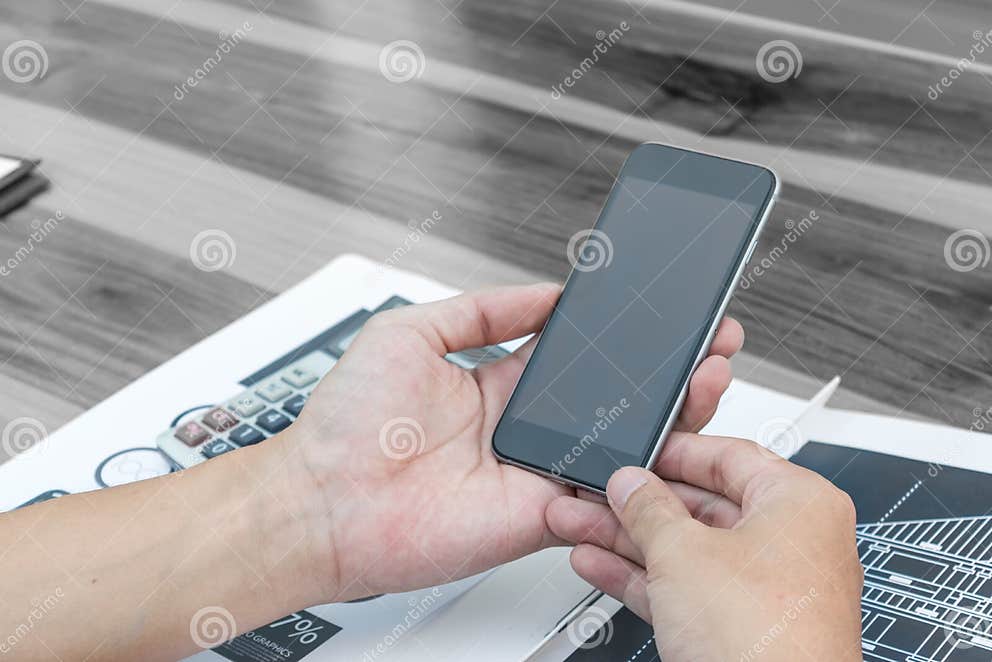 Business Connection Technology Concept ,man Using Smartphone Stock ...