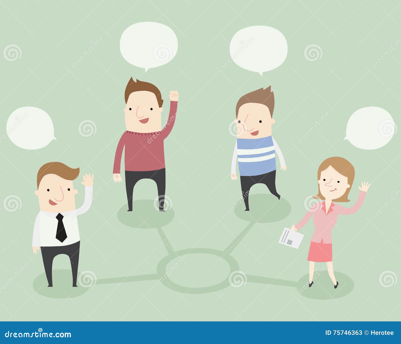 Business connection stock vector. Illustration of meeting - 75746363