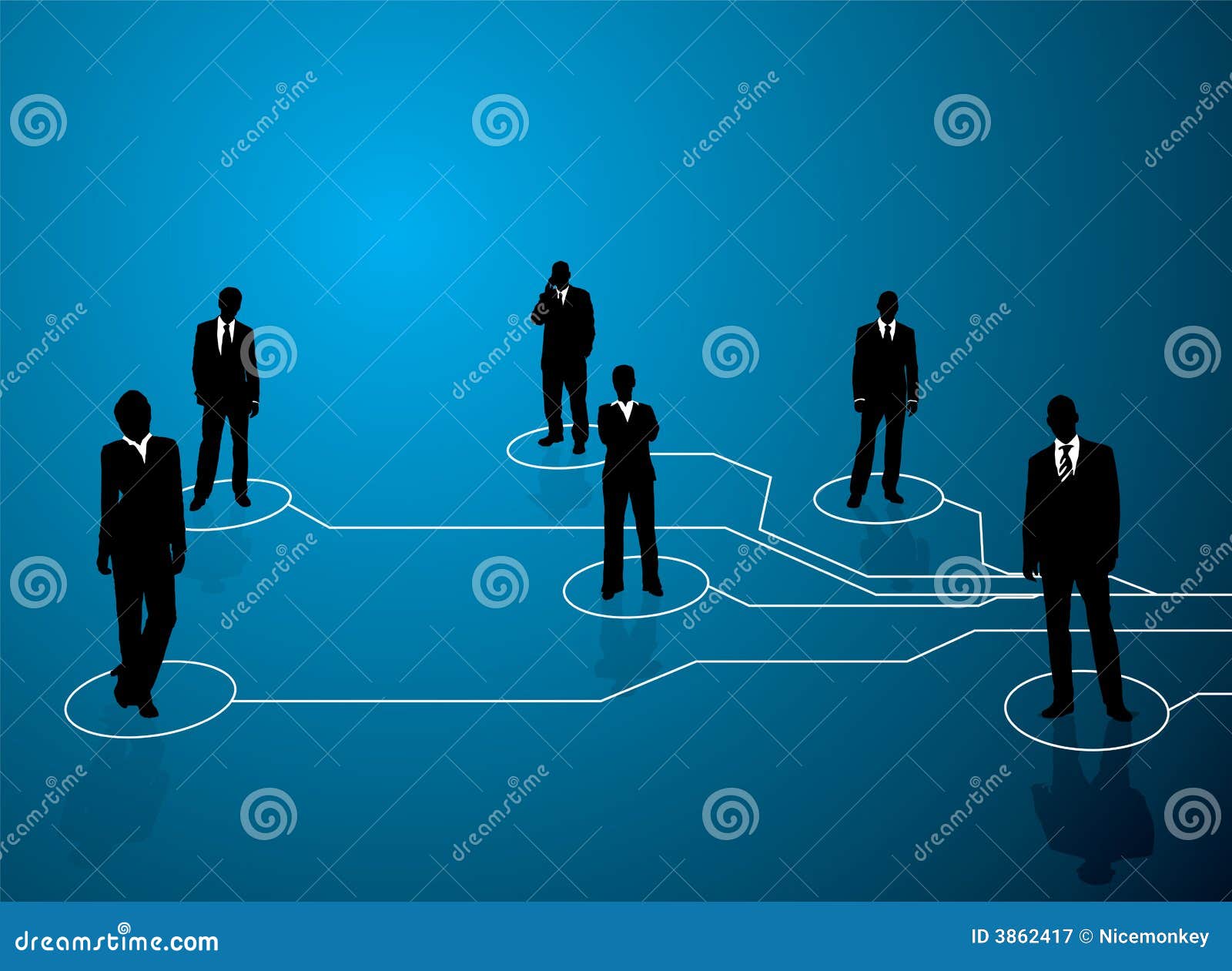 Business connections stock vector. Illustration of gradient - 3862417