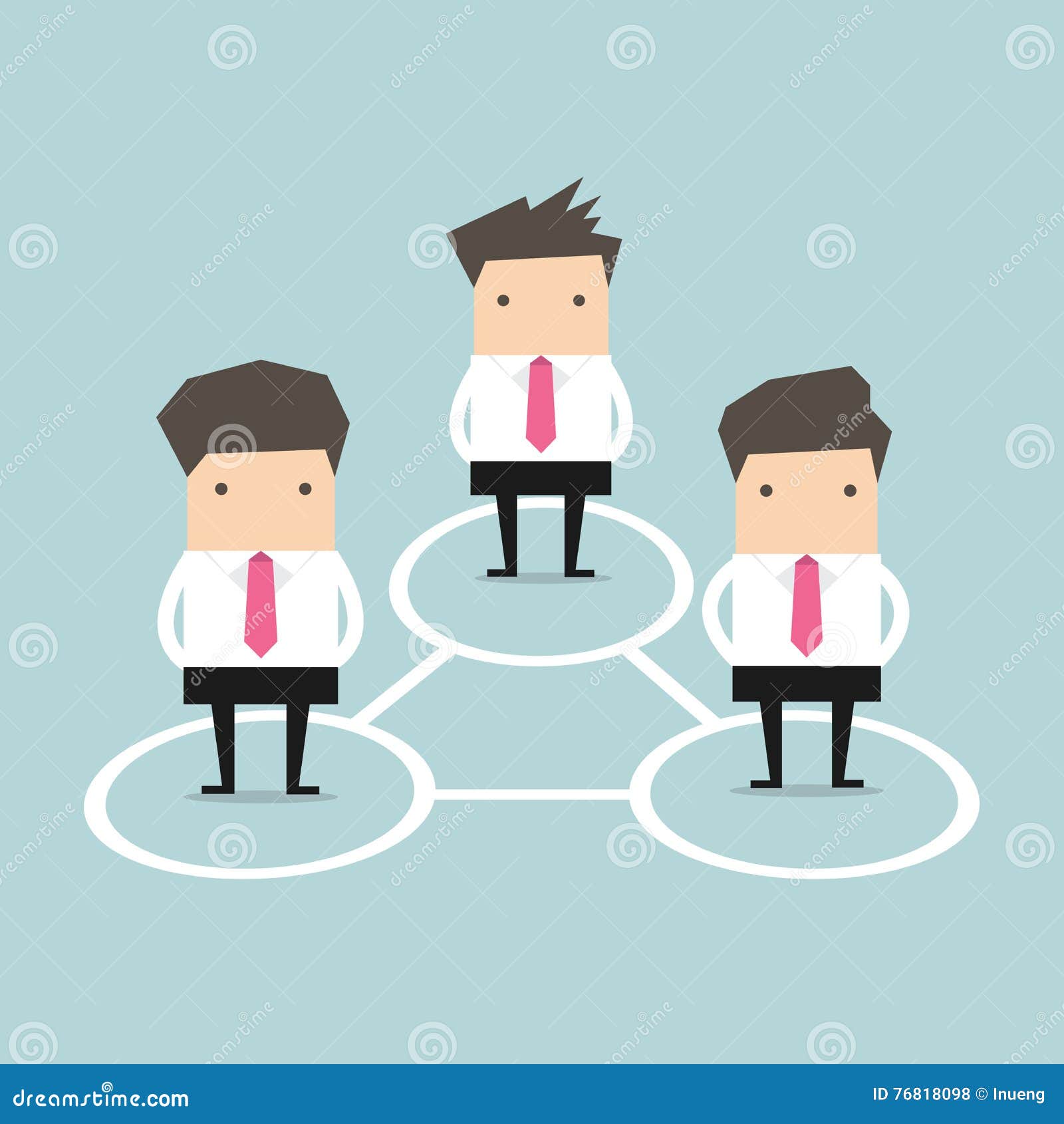 Business Connections. stock vector. Illustration of people - 76818098