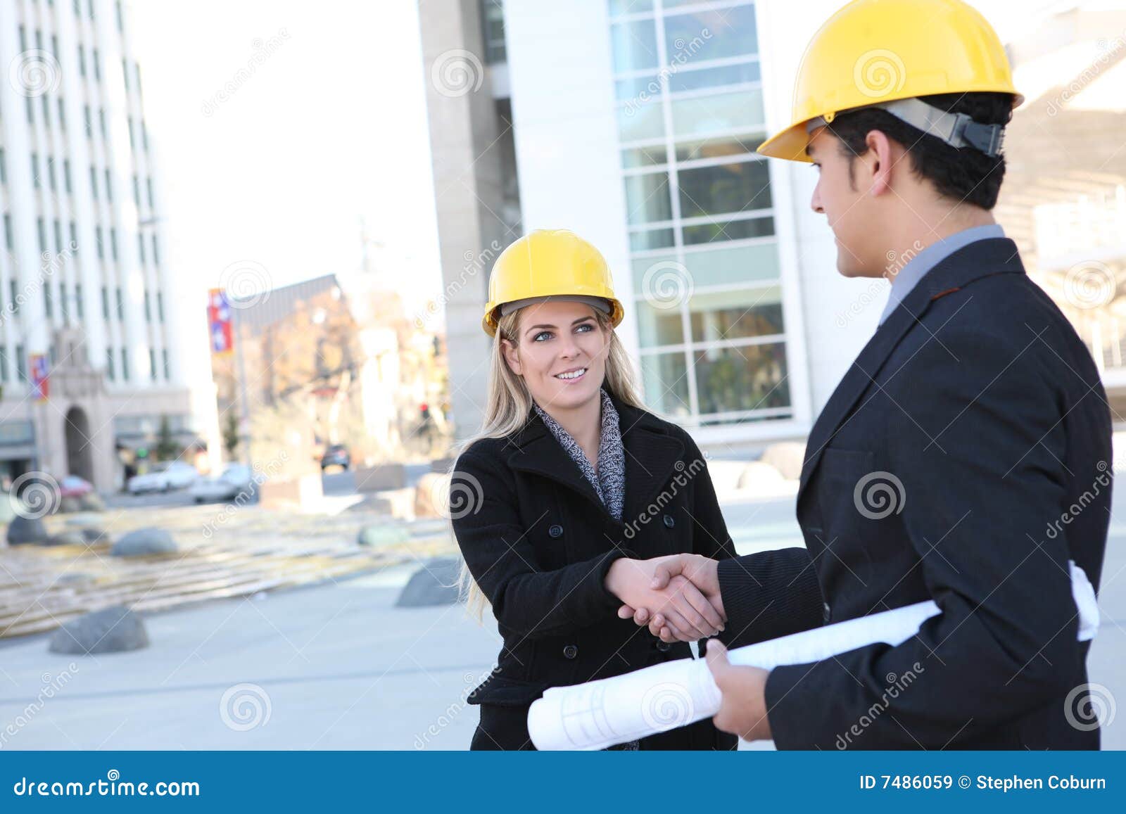 Business Construction Man and Woman Stock Image - Image of design ...