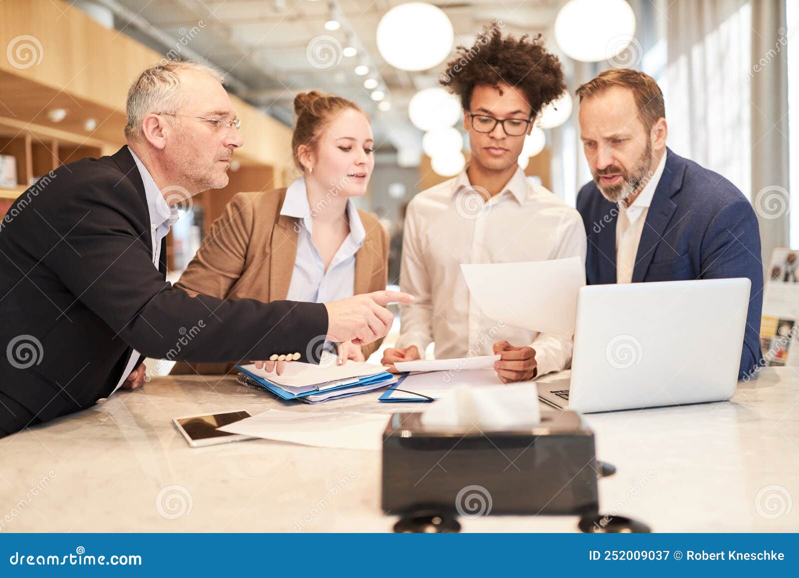 Business Consultant and Startup Team Planning a Project Stock Image ...