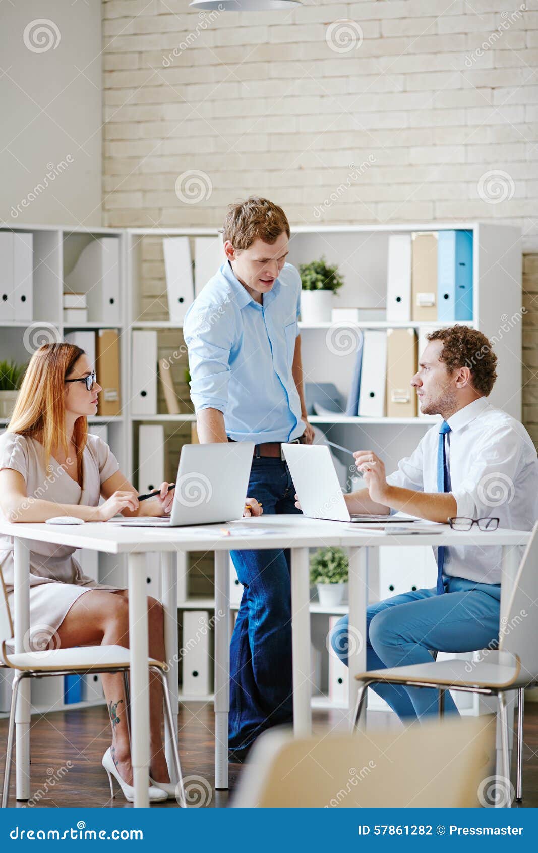Business consultation stock photo. Image of handsome - 57861282