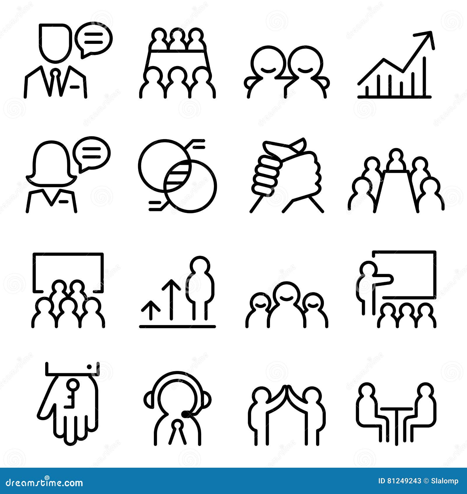 Business Consulting Icon Set in Thin Line Style Stock Vector ... Business Consulting Icon Set in Thin Line Style Stock Vector ...