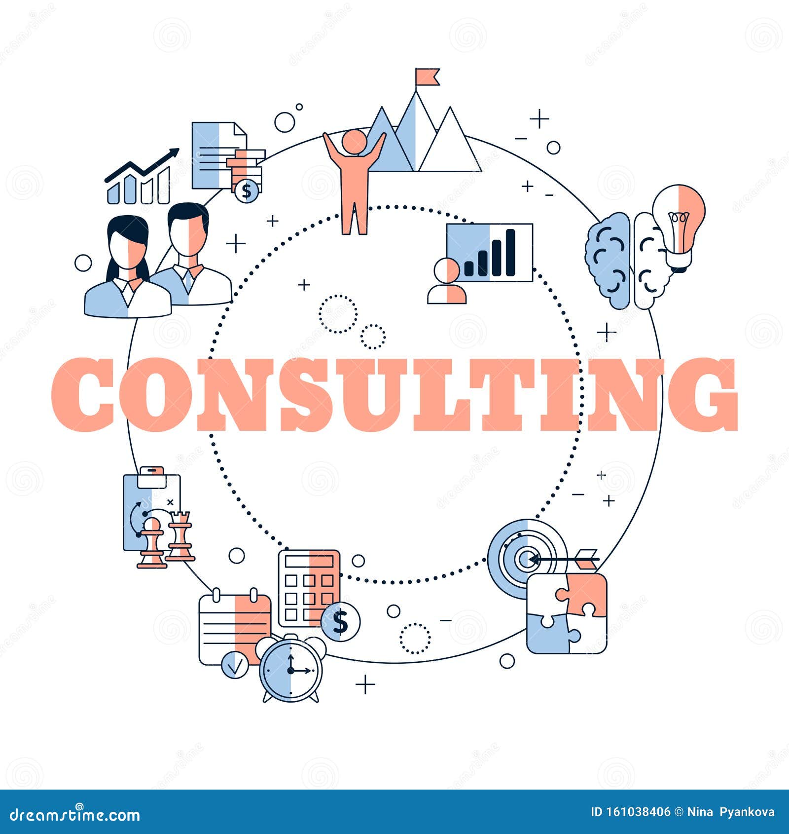 Business Consulting Vector Concept Stock Vector - Illustration of ...