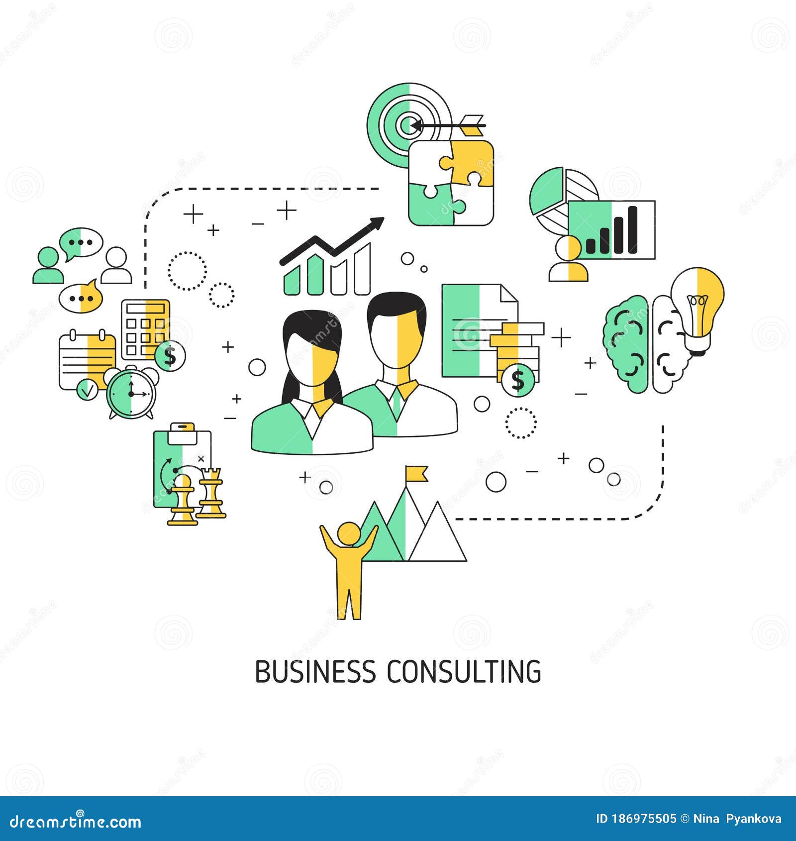 Business Consulting Vector Concept Stock Vector - Illustration of ...