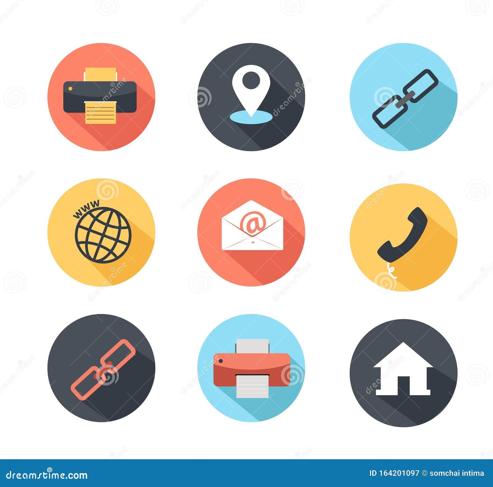 Business Contact Icon Vector Stock Vector - Illustration of colorfull ...
