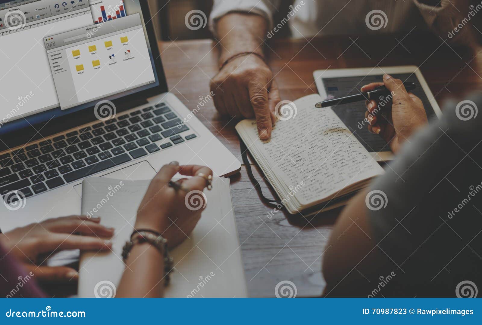 Business Contemporary Information Sharing Work Concept Stock Image ...