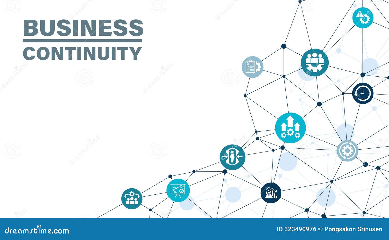 Business Continuity Plan Banner Web Icon Concept. Stock Vector ...