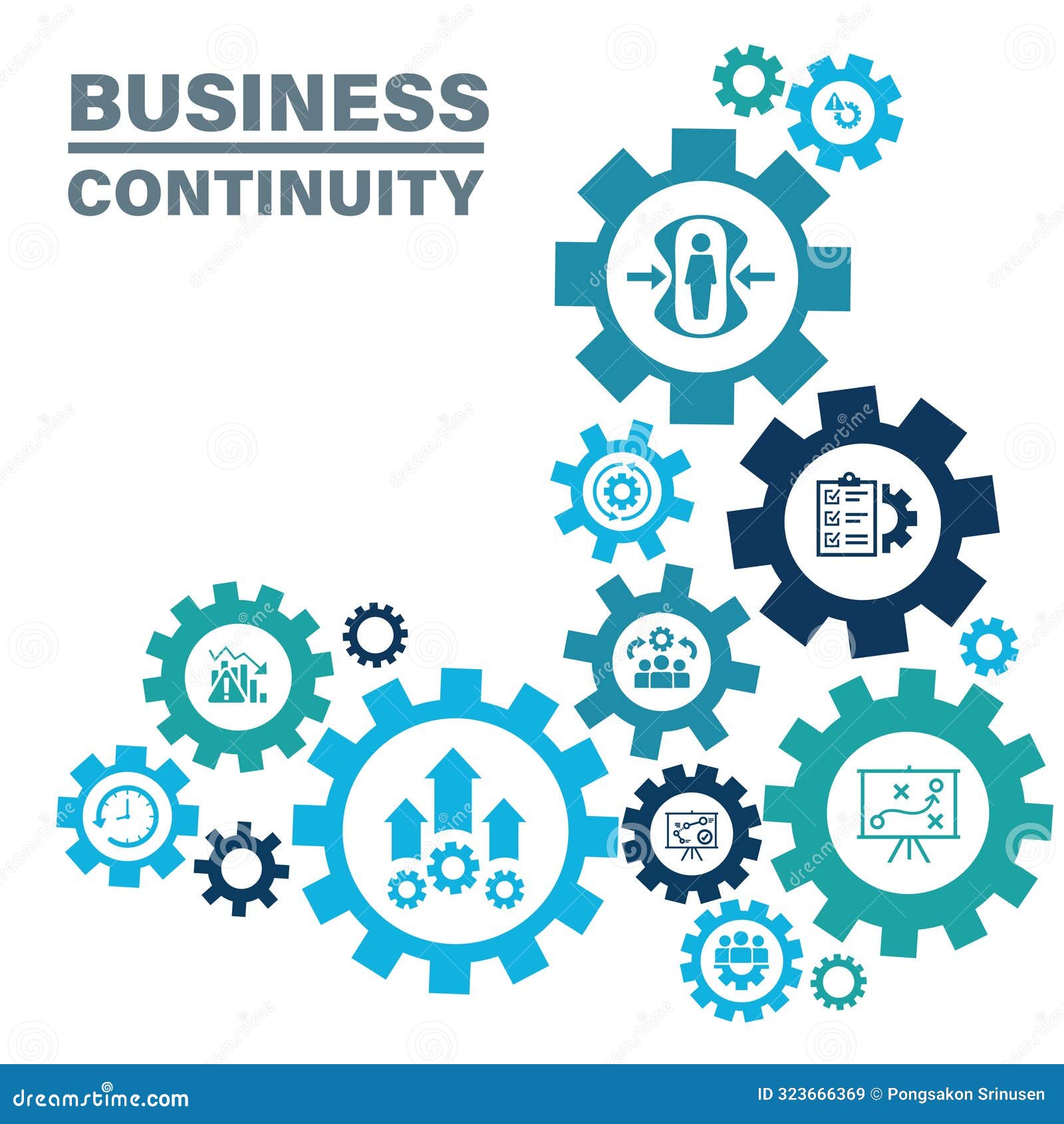 Business Continuity Plan Banner Web Icon Concept. EPS 10 Stock Vector ...