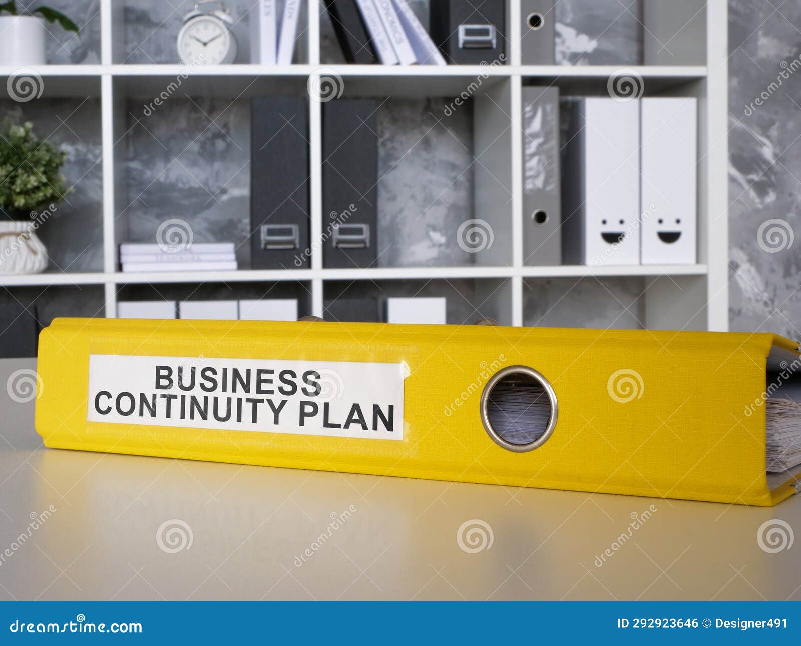 Business Continuity Plan on the Office Table. Stock Photo - Image of ...