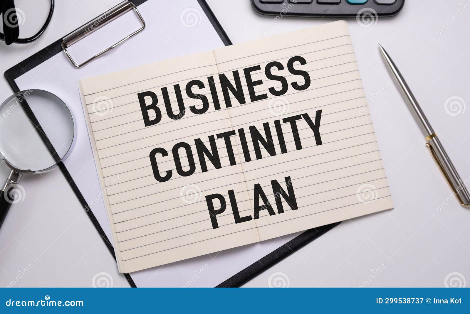 Business Continuity Plan. the Text Label in the Folder Office of the ...