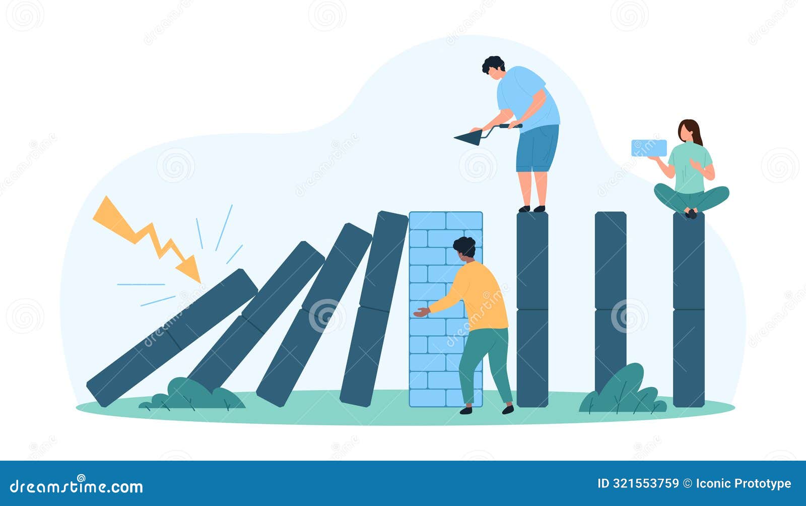 Business Man Proactive Solution Plan Cartoon Vector | CartoonDealer.com ...